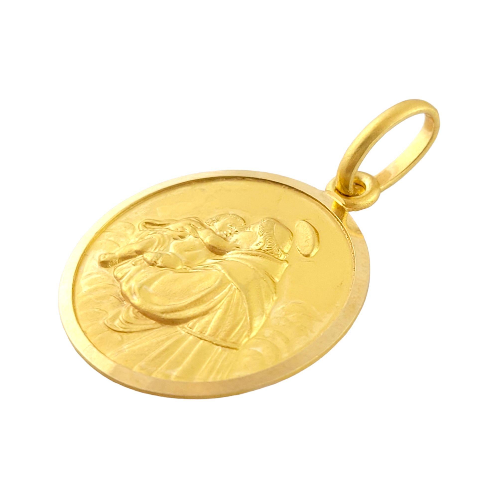 18K Yellow Gold St. Anthony Pendant at 1stDibs | 18k gold st anthony ...