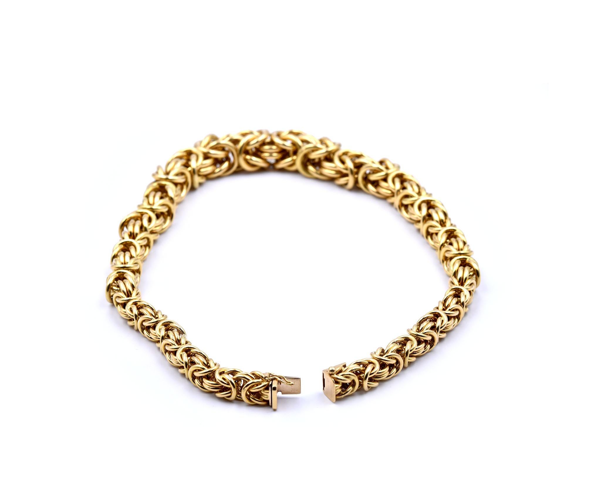 18 Karat Yellow Gold Turkish Style Necklace at 1stDibs