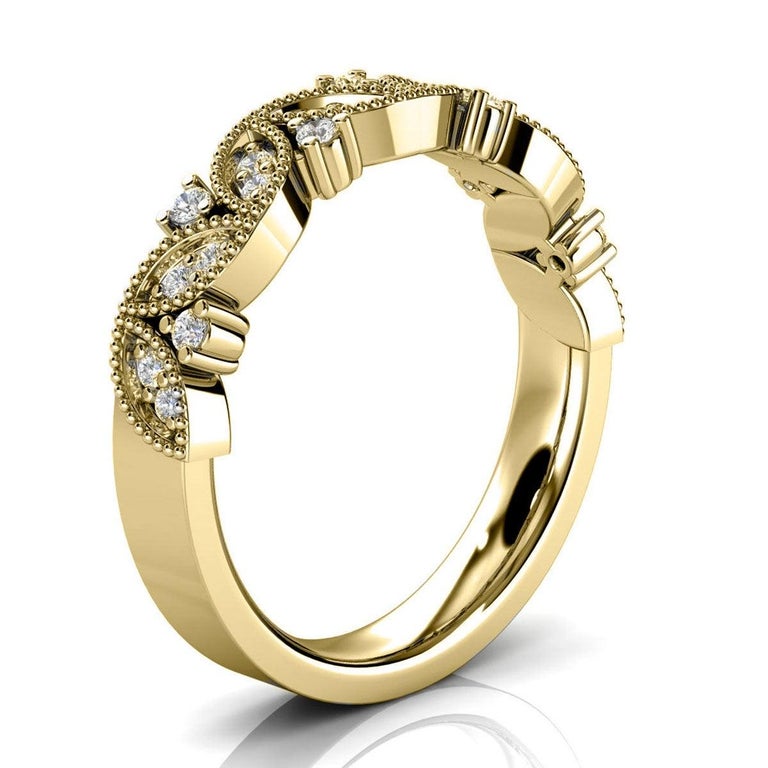 Customizable 18k Yellow Gold Vera Diamond Ring '1/5 Ct. Tw' For Sale at ...