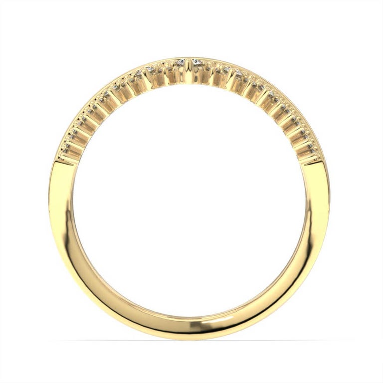 18K Yellow Gold Victoria Diamond Ring '1/6 Ct. tw' For Sale at 1stDibs