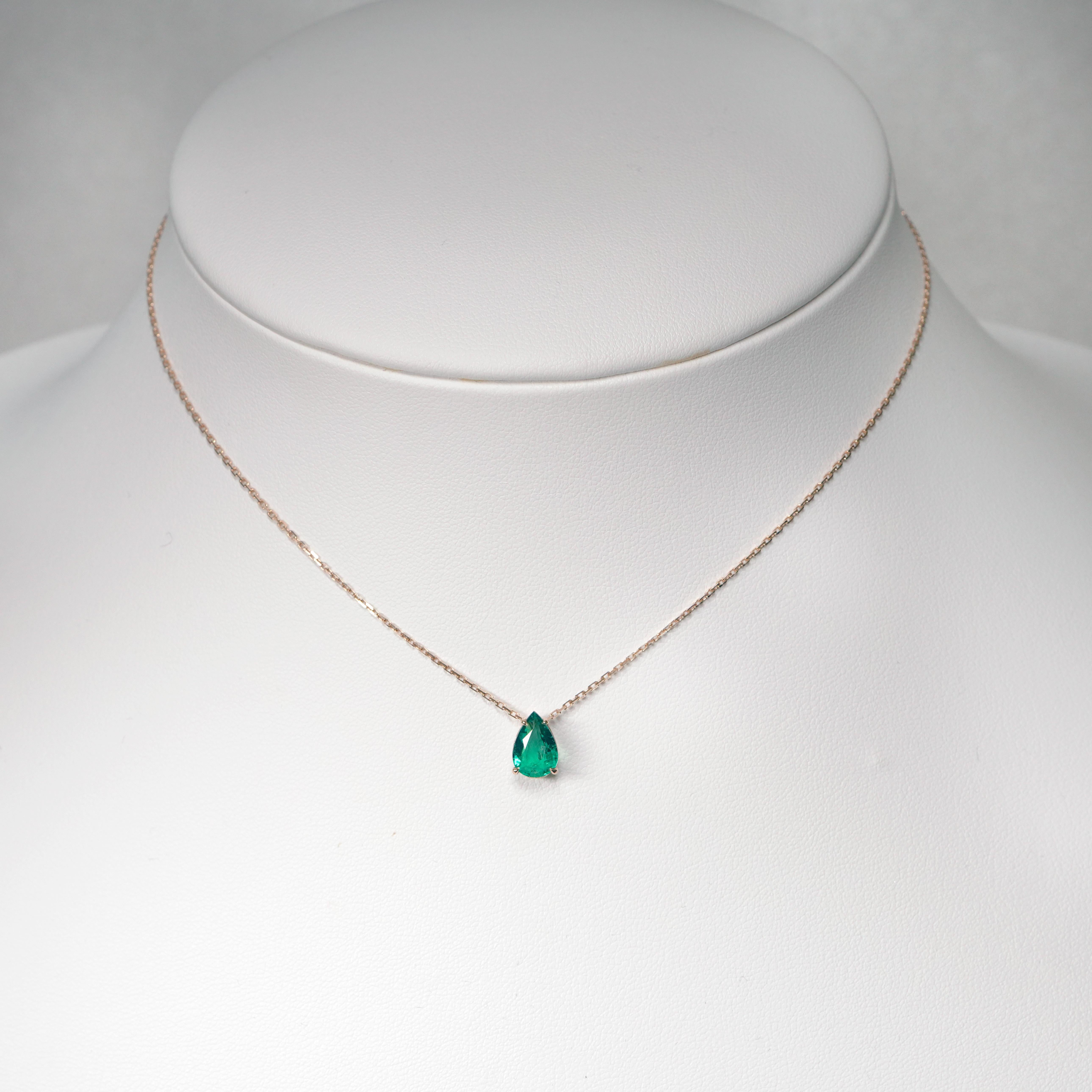 Estate 18K Yellow Gold Large Emerald Cut Kunzite Pendant Necklace 26 ...