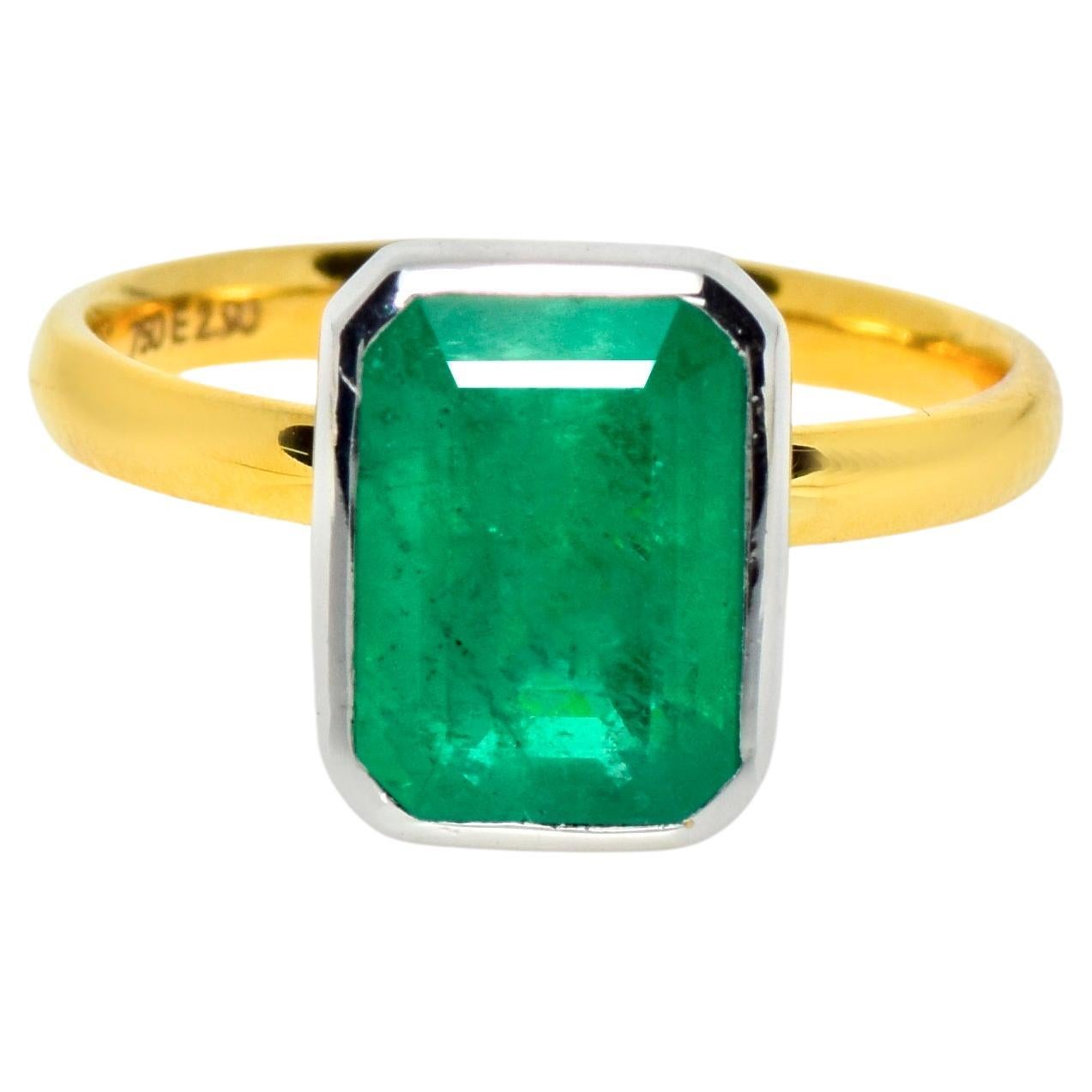 Sparkling 18k White Gold Engagement Ring with 0.90 ct Natural Diamonds ...