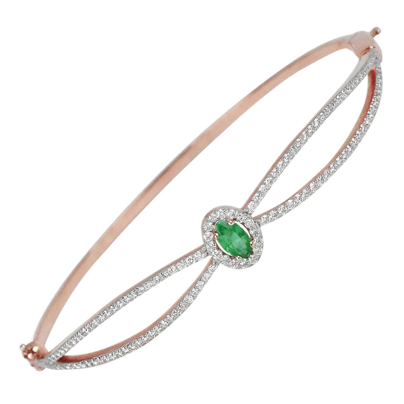 Hermès Kelly Diamond Pave Bangle Rose Gold Bracelet at 1stDibs | hermes ...