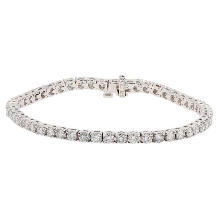 18kt Diamond Line Bracelet For Sale at 1stDibs