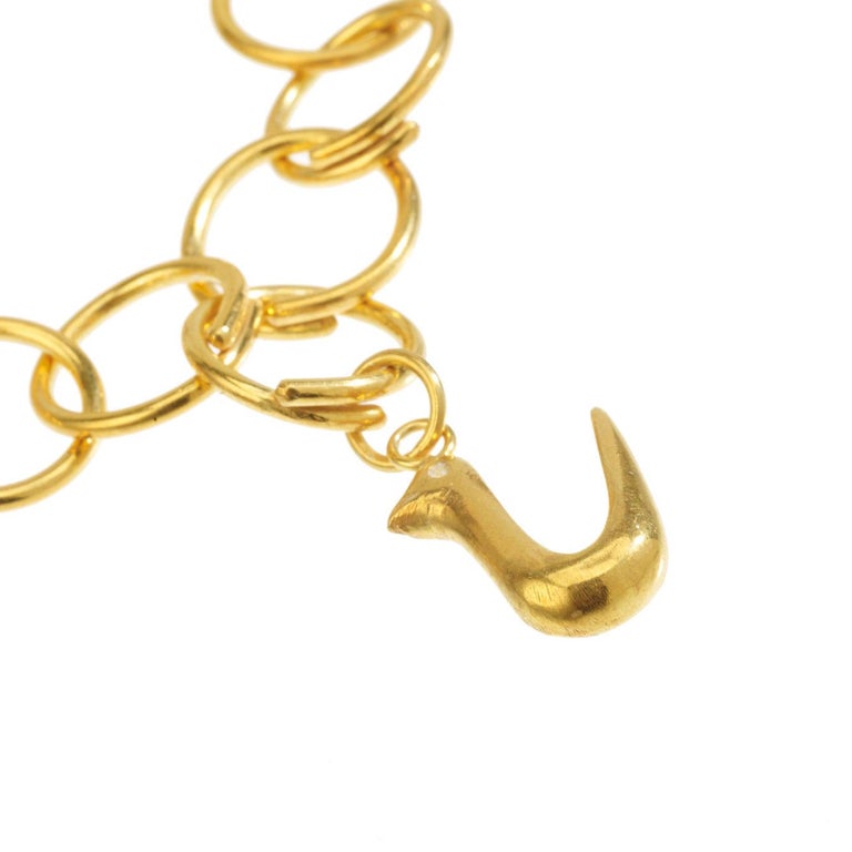 18kt Gold Vermeil PSTM Afghanistan Kuchi Bird Bracelet For Sale at 1stDibs