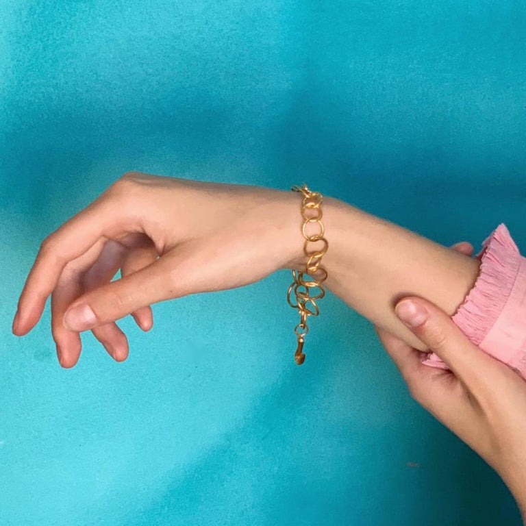 18kt Gold Vermeil PSTM Afghanistan Kuchi Bird Bracelet For Sale at 1stDibs