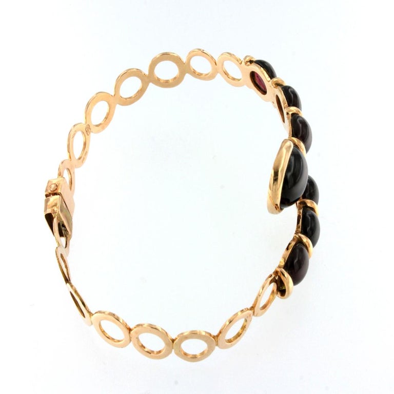 18kt Rose Gold with Garnet Set For Sale at 1stDibs