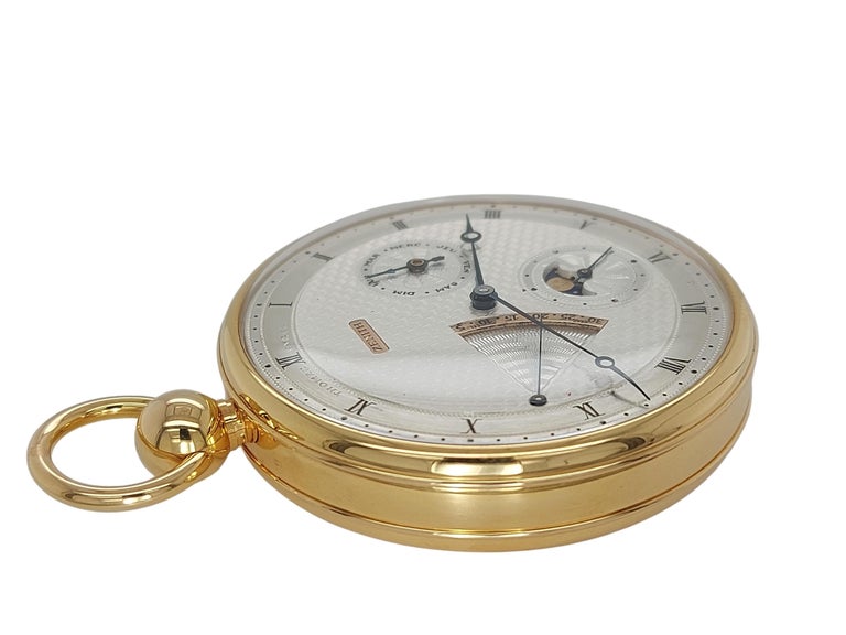 18kt Rose Zenith Open Face Pocket Watch Thomas Engel No° 9 with Box and ...