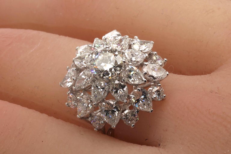 18kt White Gold 5 Carat Diamonds IGI Cert. Ring Estate His Majesty ...