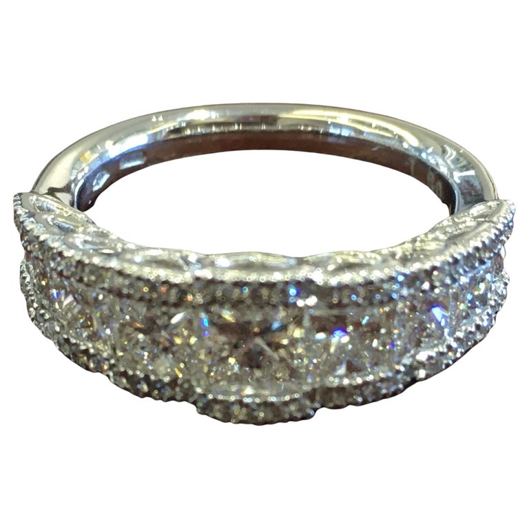 18kt White Gold Ring, 2.30ct Diamonds, Fashion, Band Ring For Sale at ...
