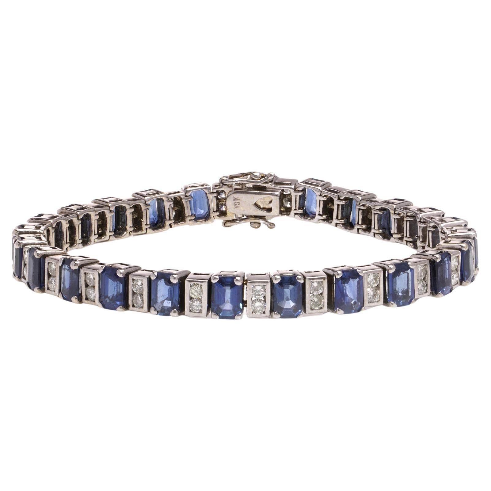 18kt Gold And Diamond Oval Link Bracelet At 1stdibs