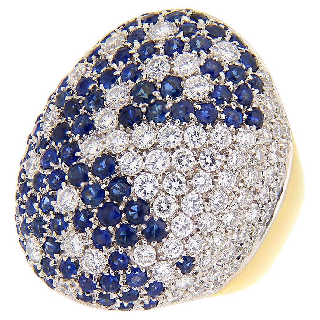 18Kt Yellow Gold Brown Diamonds Pavé 1.31 Ct For Sale at 1stDibs