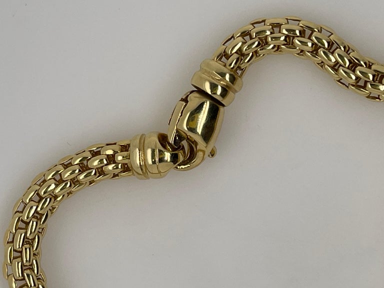 18kt Yellow Gold Fancy Italian Gold Chain For Sale at 1stDibs
