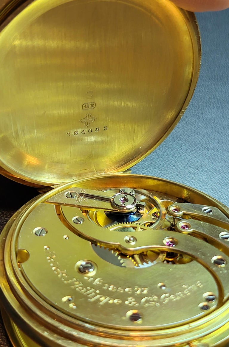 18kt Yellow Gold Patek Philippe and Cie Savonette / Hunter Case Pocket ...