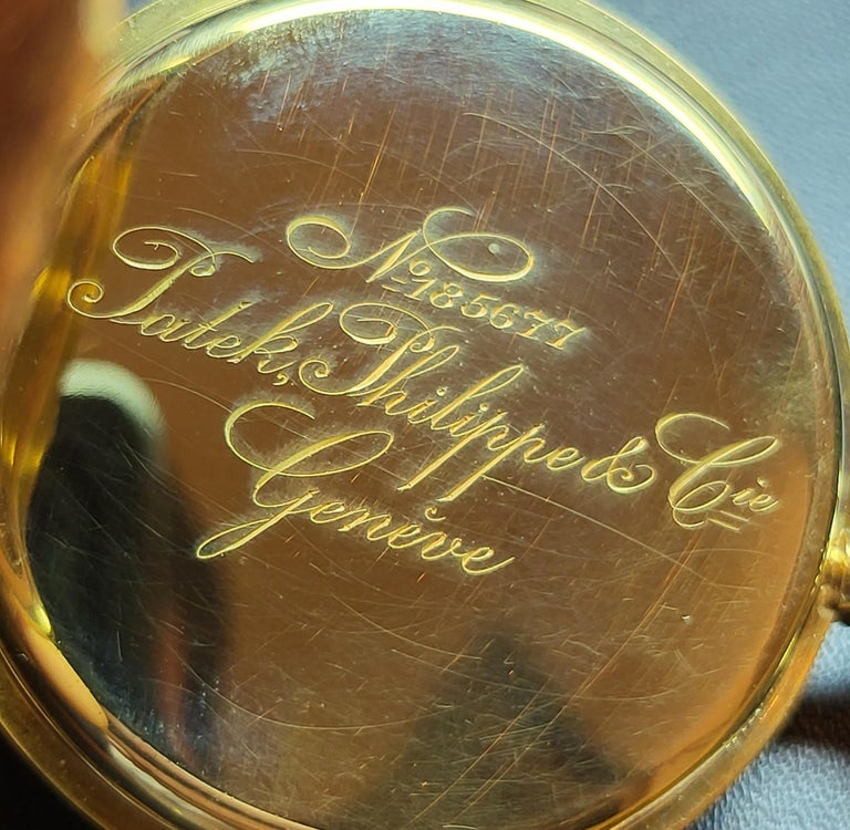 18kt Yellow Gold Patek Philippe and Cie Savonette / Hunter Case Pocket ...