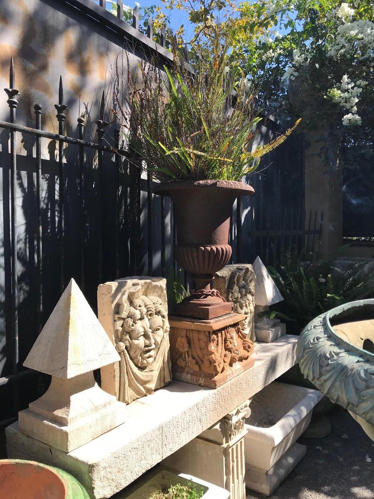18th-19th Century Carved Stone Antique Garden Console Outdoor Indoor ...