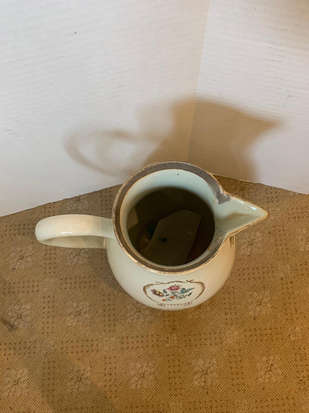 18th-19th Century Chinese Export Porcelain Pitcher, Unmarked For Sale ...