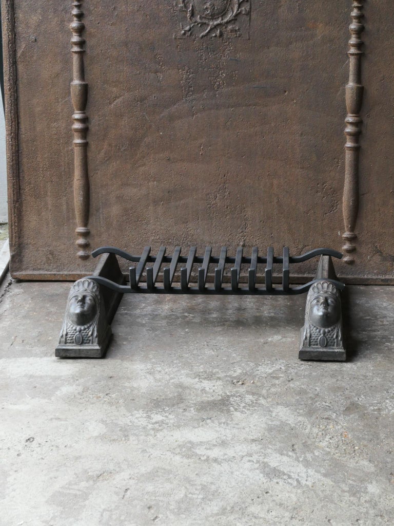 18th-19th Century French Fire Grate, Fireplace Grate For Sale at 1stDibs