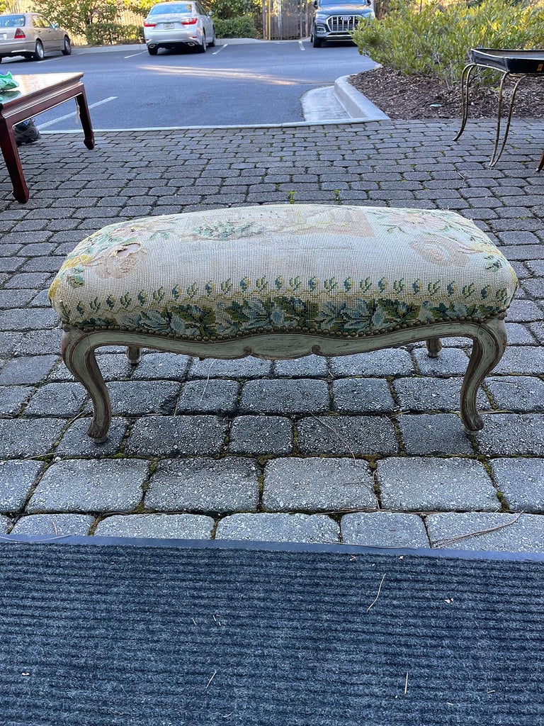 18th/19th Century French Louis XV Bench with Needlepoint For Sale at ...