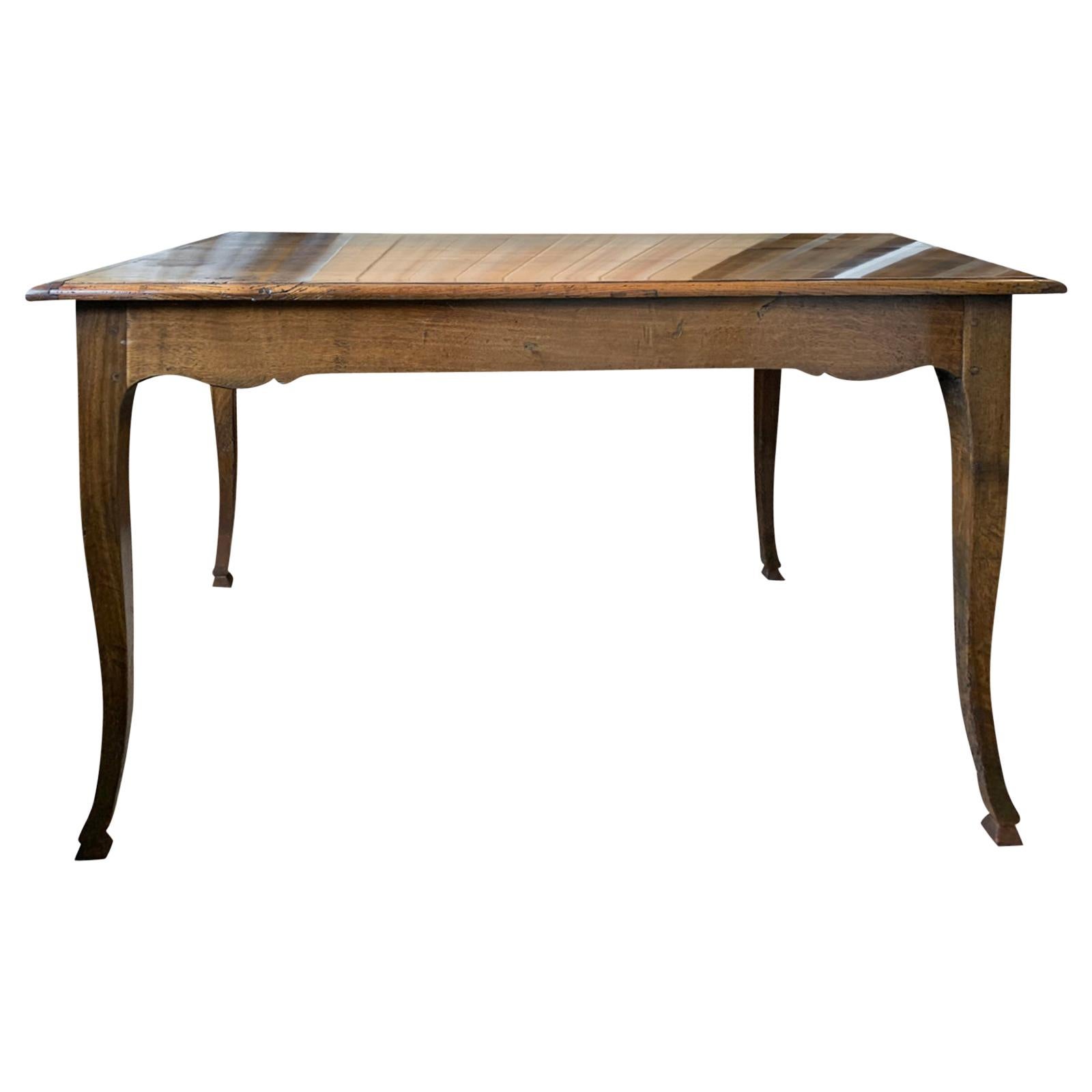 18th Century Mahogany Two-Drawer Side Table with Pierced Wing Brackets ...