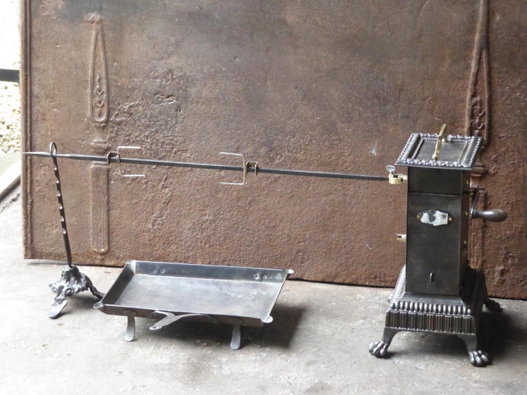 18th - 19th Century French Roasting Jack and Attachments at 1stDibs