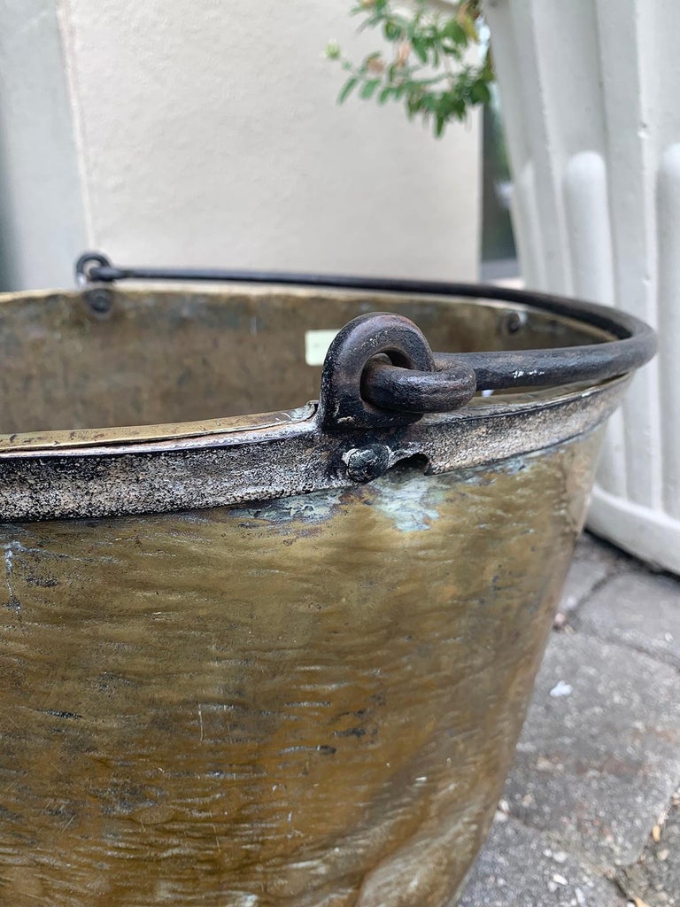 18th-19th Century Handmade Brass Bucket by Hudson Bay Company, Marked ...