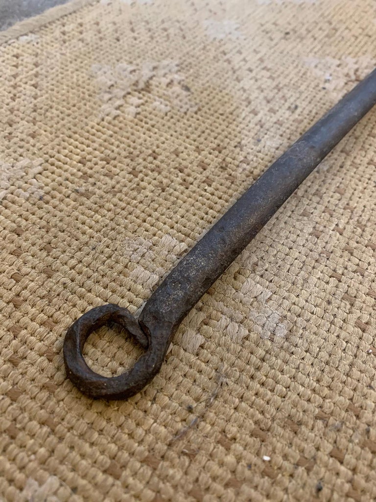 18th-19th Century Iron Tea Strainer Spoon For Sale at 1stDibs