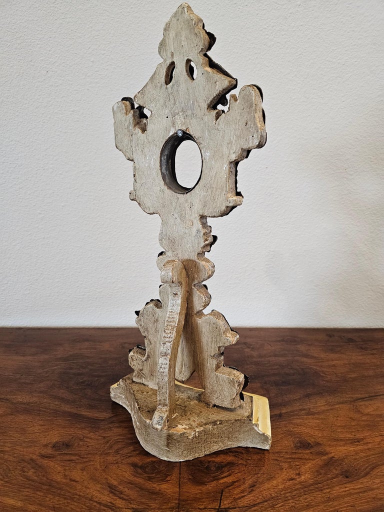 18th/19th Century Italian Baroque Silvered Metal Altar Monstrance ...