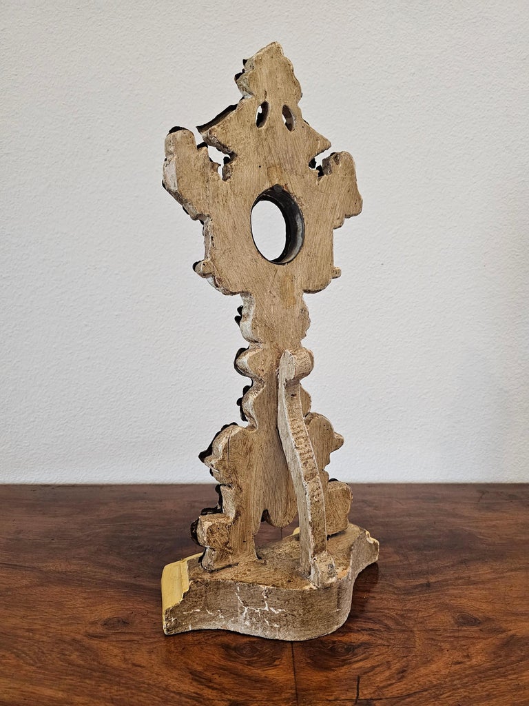 18th/19th Century Italian Baroque Silvered Metal Altar Monstrance ...