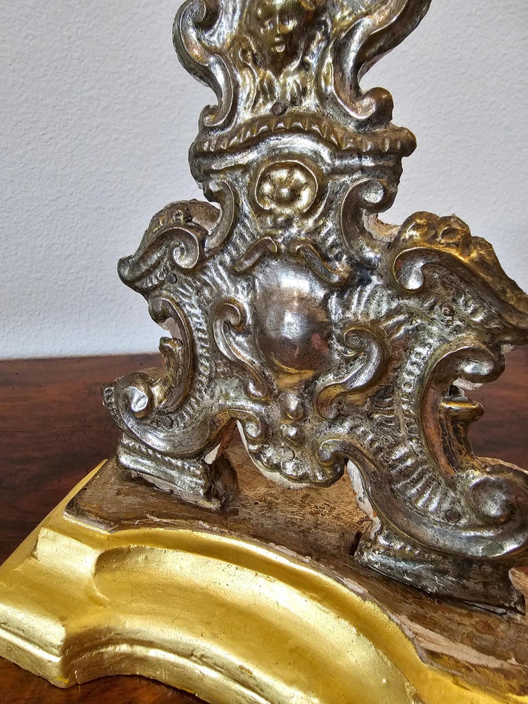 18th/19th Century Italian Baroque Silvered Metal Altar Monstrance ...