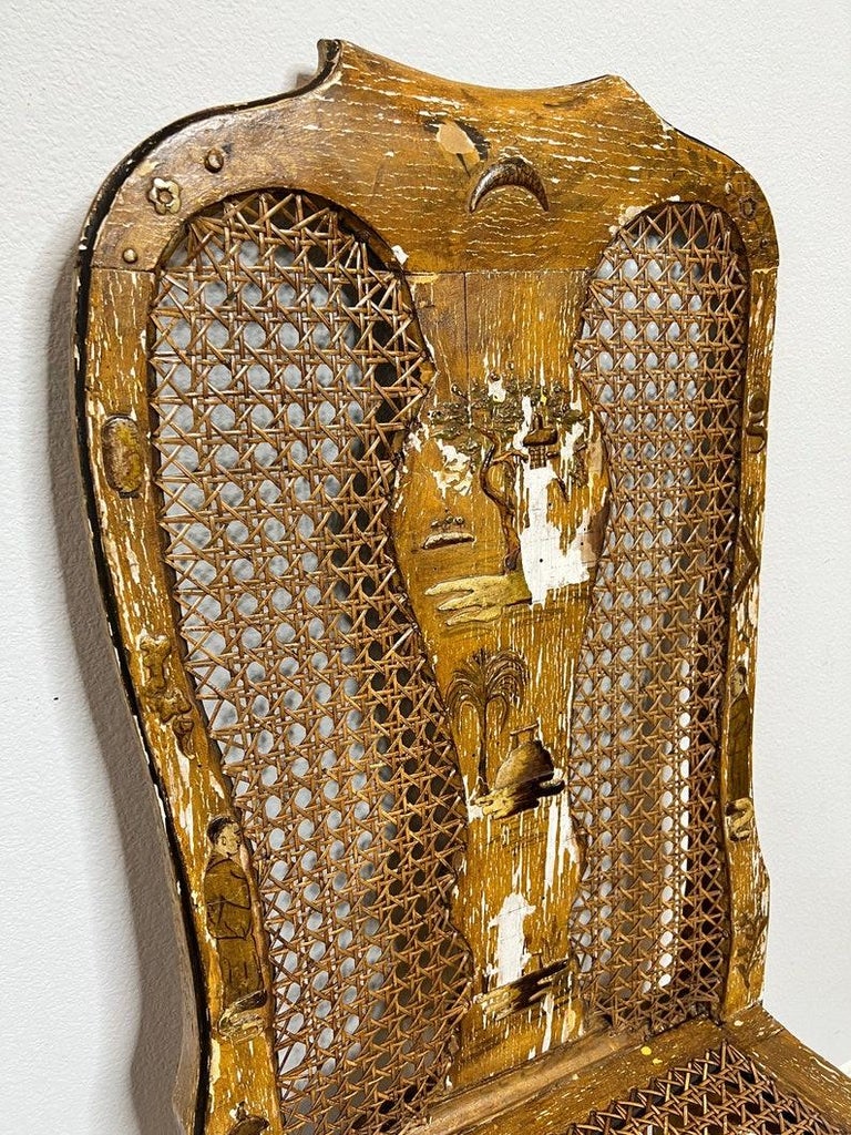 18th/19th Century Venetian Chinoiserie Rococo Chair For Sale at 1stDibs