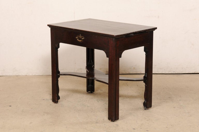 18th C. English Architect's Table w/Unique Legs, Expanding Top, and ...