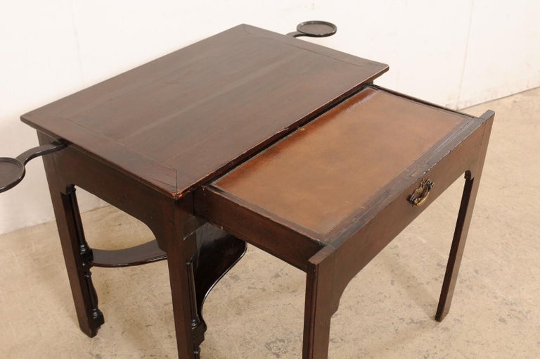18th C. English Architect's Table w/Unique Legs, Expanding Top, and ...