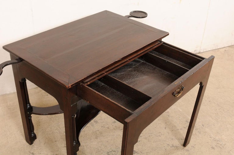 18th C. English Architect's Table w/Unique Legs, Expanding Top, and ...