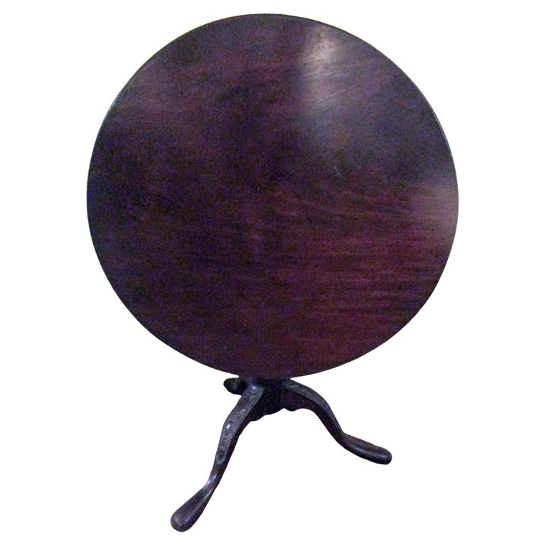 Table Chippendale anglaise du 18ème siècle en acajou avec plateau ...