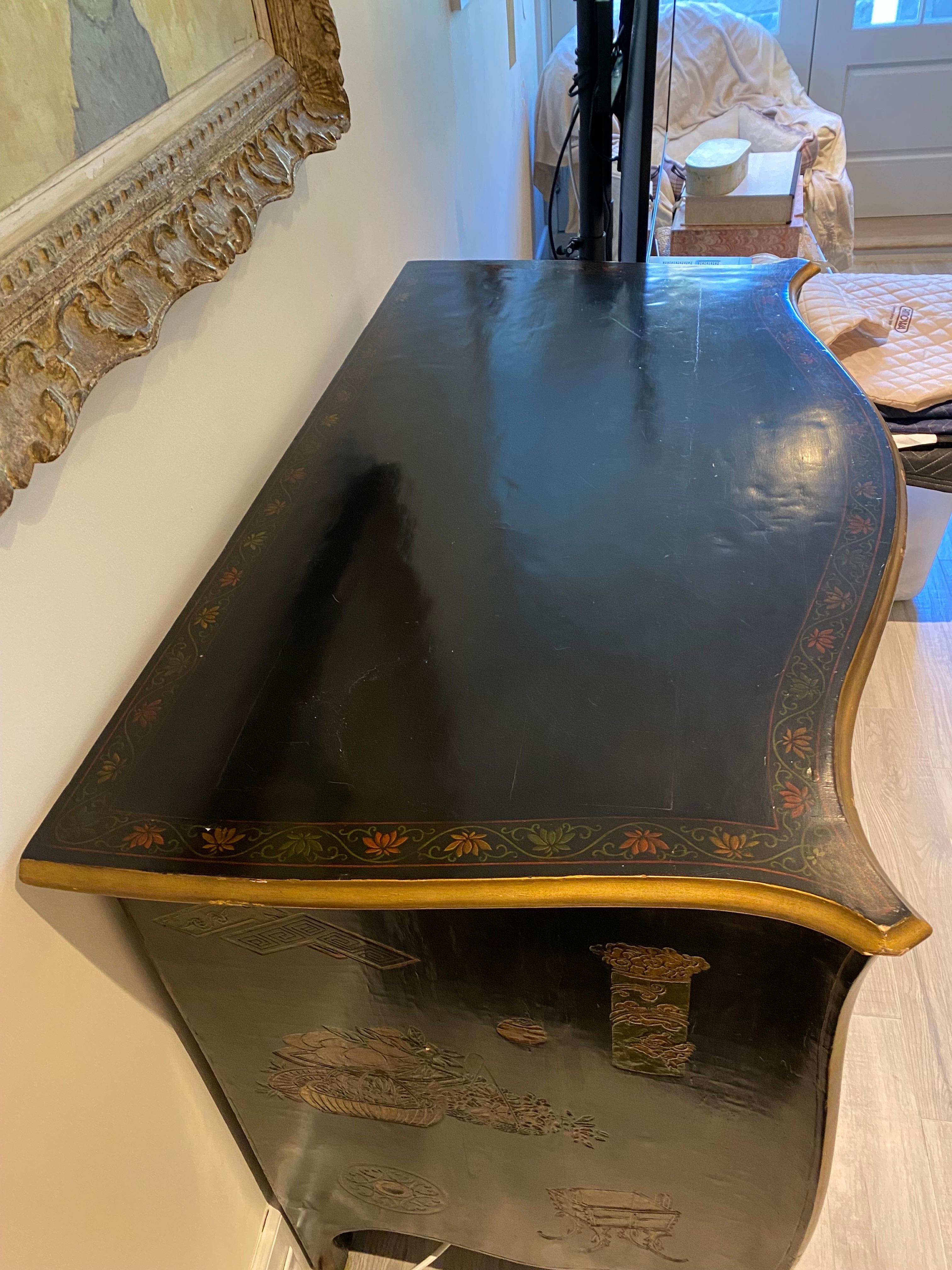 18th C. George III Coromandel Lacquer Commode, Sourced by Albert Hadley ...