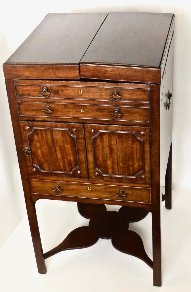 18thC.Georgian Mahogany Washstand and Six Piece "Mason's Ironstone ...