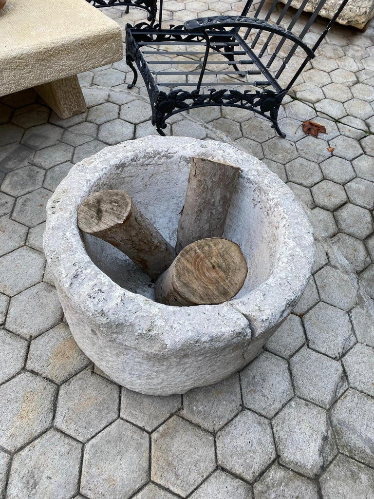 Hand Carved Stone Container Planter Jardiniere basin fountain trough ...