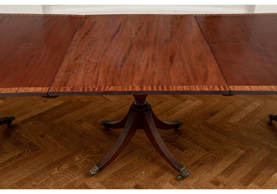 18th C. Mahogany Triple Pedestal Regency Dining Table C. 1785 For Sale ...
