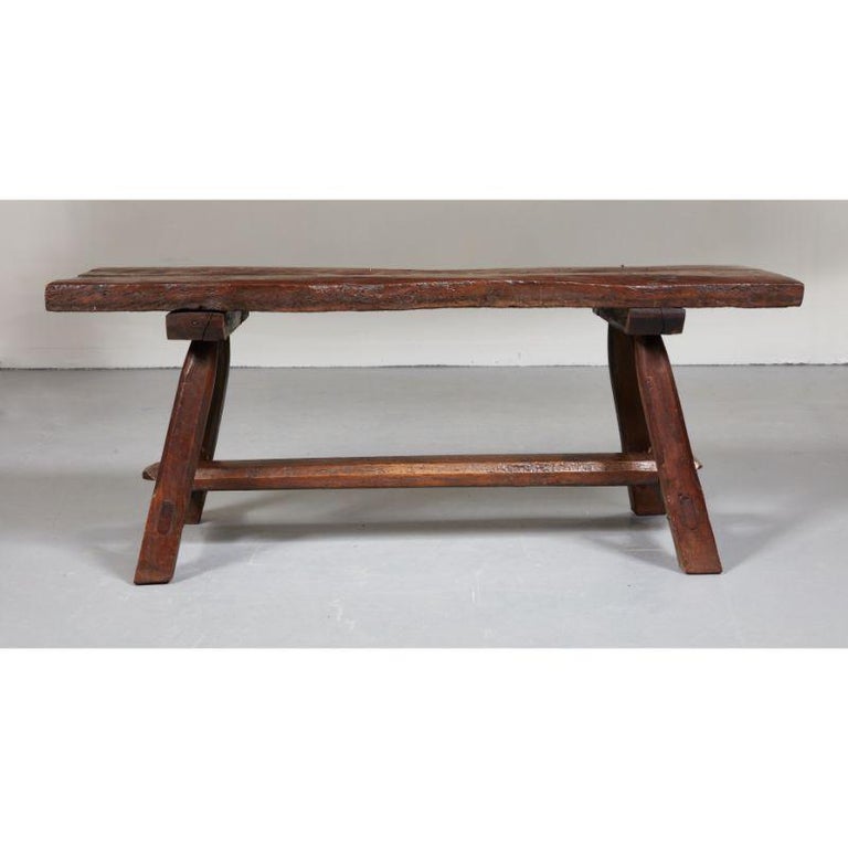 17th c. Rustic Oak Low Table For Sale at 1stDibs