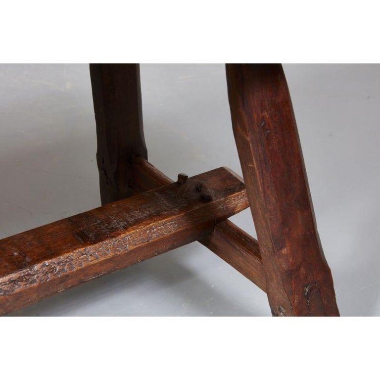17th c. Rustic Oak Low Table For Sale at 1stDibs