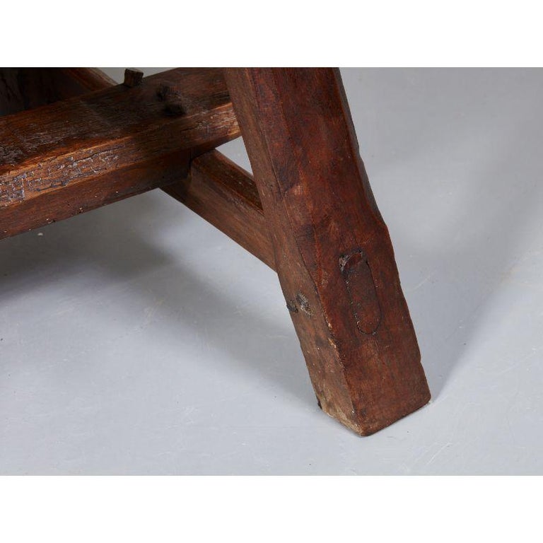 17th c. Rustic Oak Low Table For Sale at 1stDibs