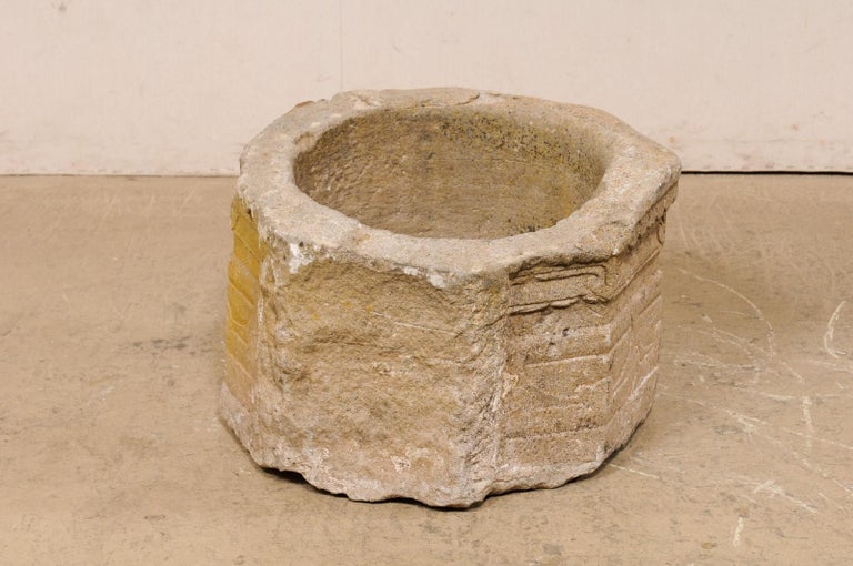 18th C. Spanish hand carved Stone Well-Head Cover 'Great for a Garden ...