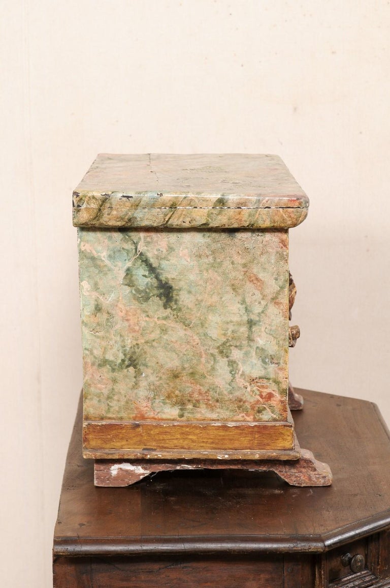 18th C. Venetian Italian Wood Box w/its Original Finish, 26.5" Wide For ...