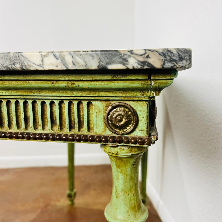 18th Century Adam Style Marble Top Console Table For Sale at 1stDibs