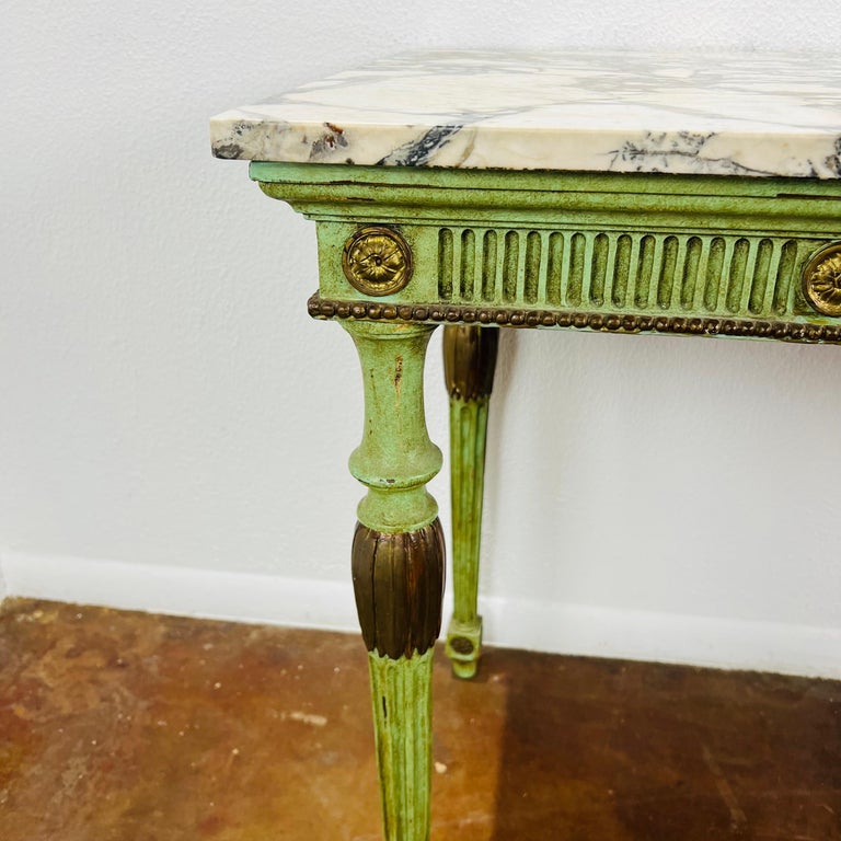 18th Century Adam Style Marble Top Console Table For Sale at 1stDibs