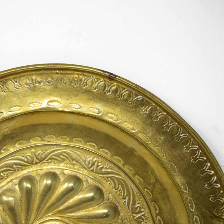 18th Century Almoner Plate Brass For Sale at 1stDibs