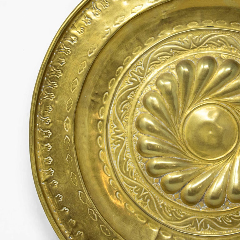 18th Century Almoner Plate Brass For Sale at 1stDibs