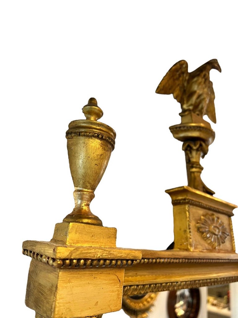 18th Century American Large Federal Period Carved-Wood and Gold Gilt ...