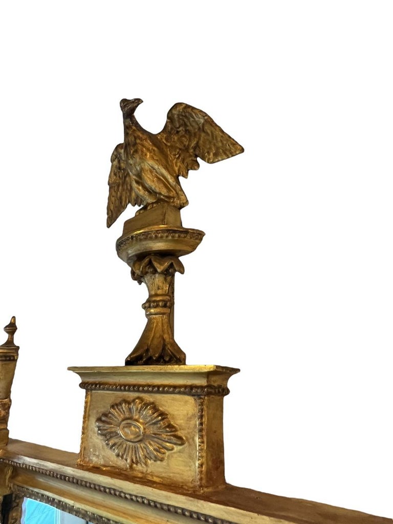 18th Century American Large Federal Period Carved-Wood and Gold Gilt ...